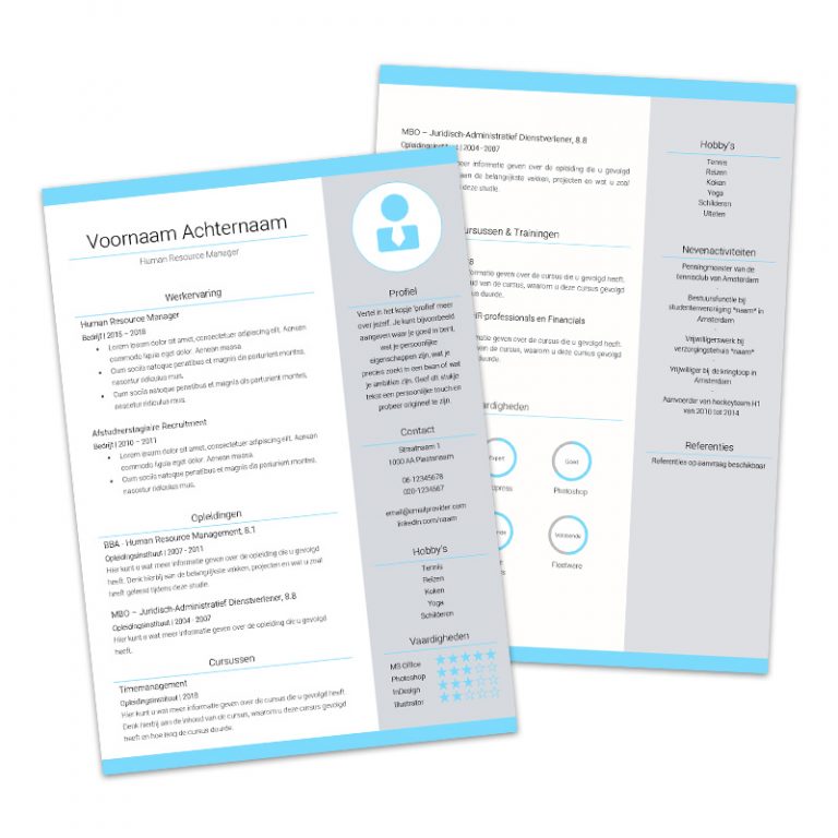 Cv templates (gratis) in Word: perfect cv maken