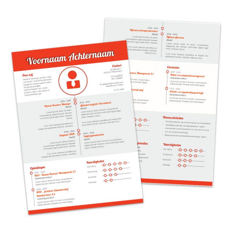 Cv templates (gratis) in Word: perfect cv maken
